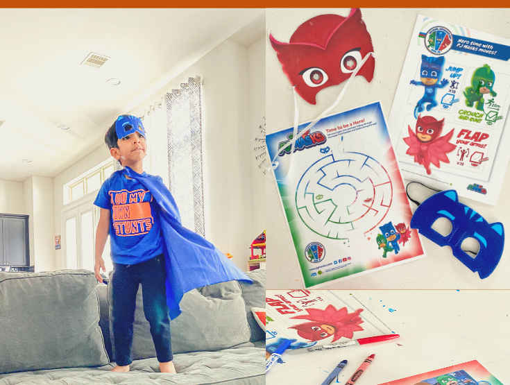 Superheroes Pretend Play Indoor Activity Ideas for Kids. Free PJ Masks ...