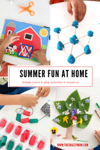 Learn and Play Summer Activities for Kids at Home. | The Snazzy Mom ...
